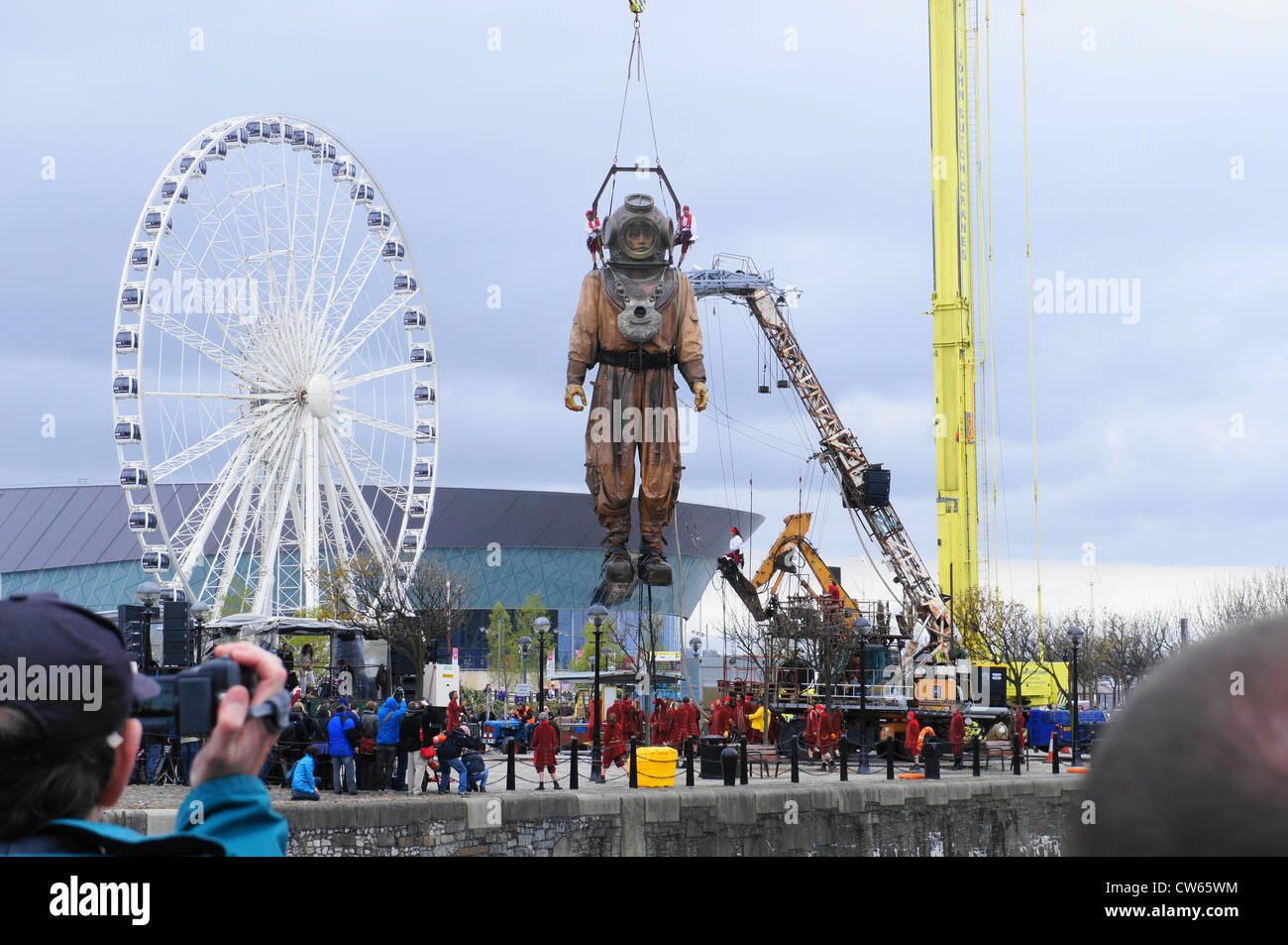 Giants Visit Liverpool Stock Photo - Alamy