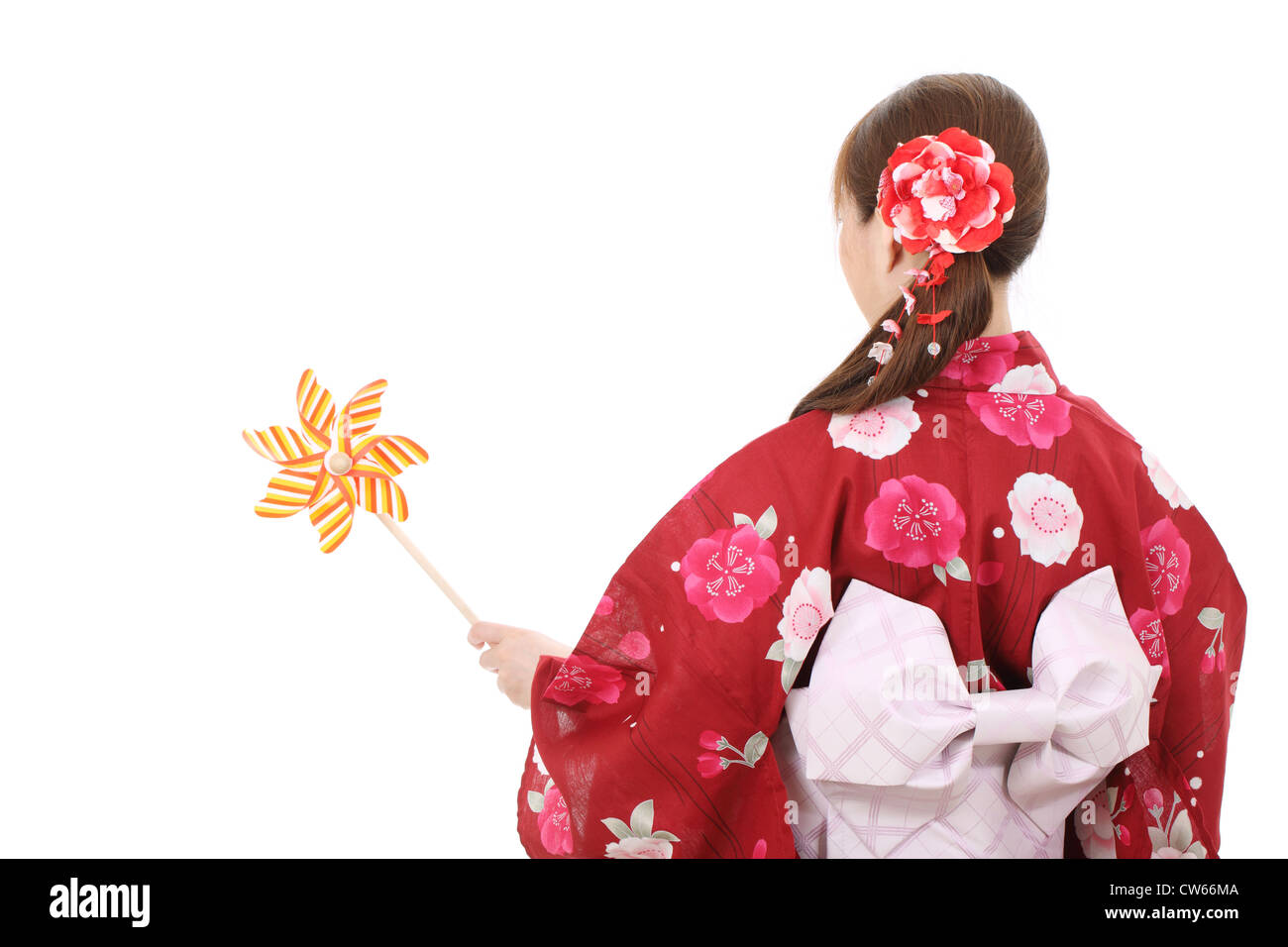 Geisha japan and back view hi-res stock photography and images - Alamy