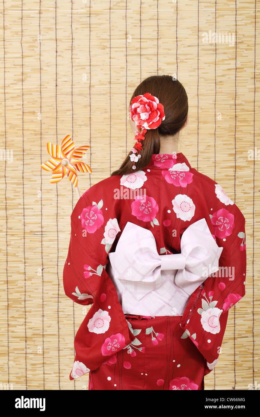 Back view of young asian woman Stock Photo - Alamy