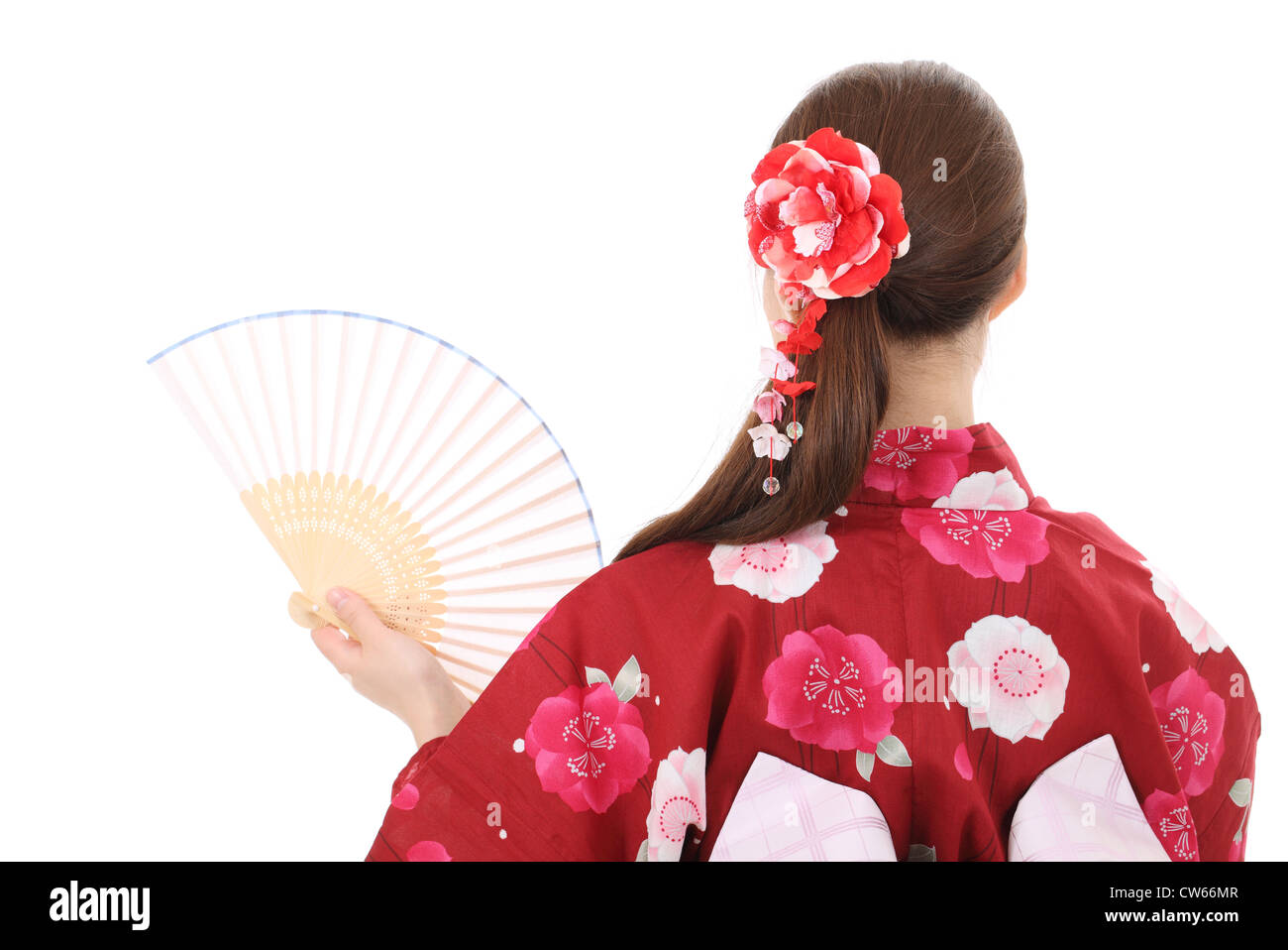Geisha Japan And Back View Stock Photos & Geisha Japan And Back View ...