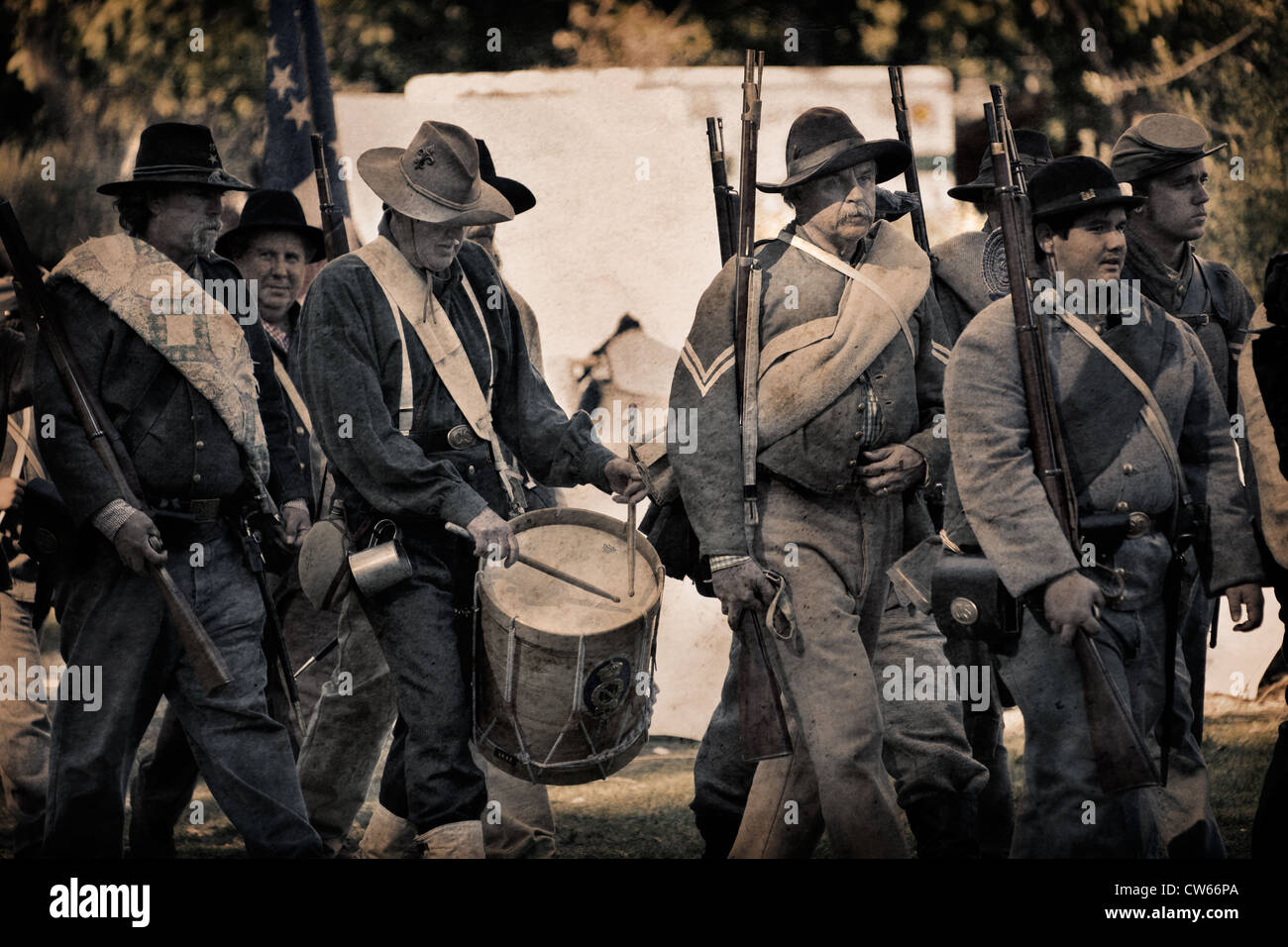 American Civil War Reenactment Stock Photo - Alamy