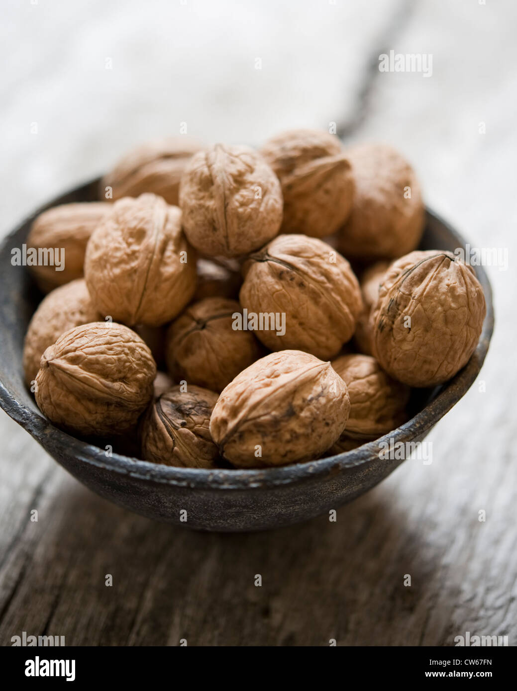 Bowl of French Walnuts Stock Photo - Alamy