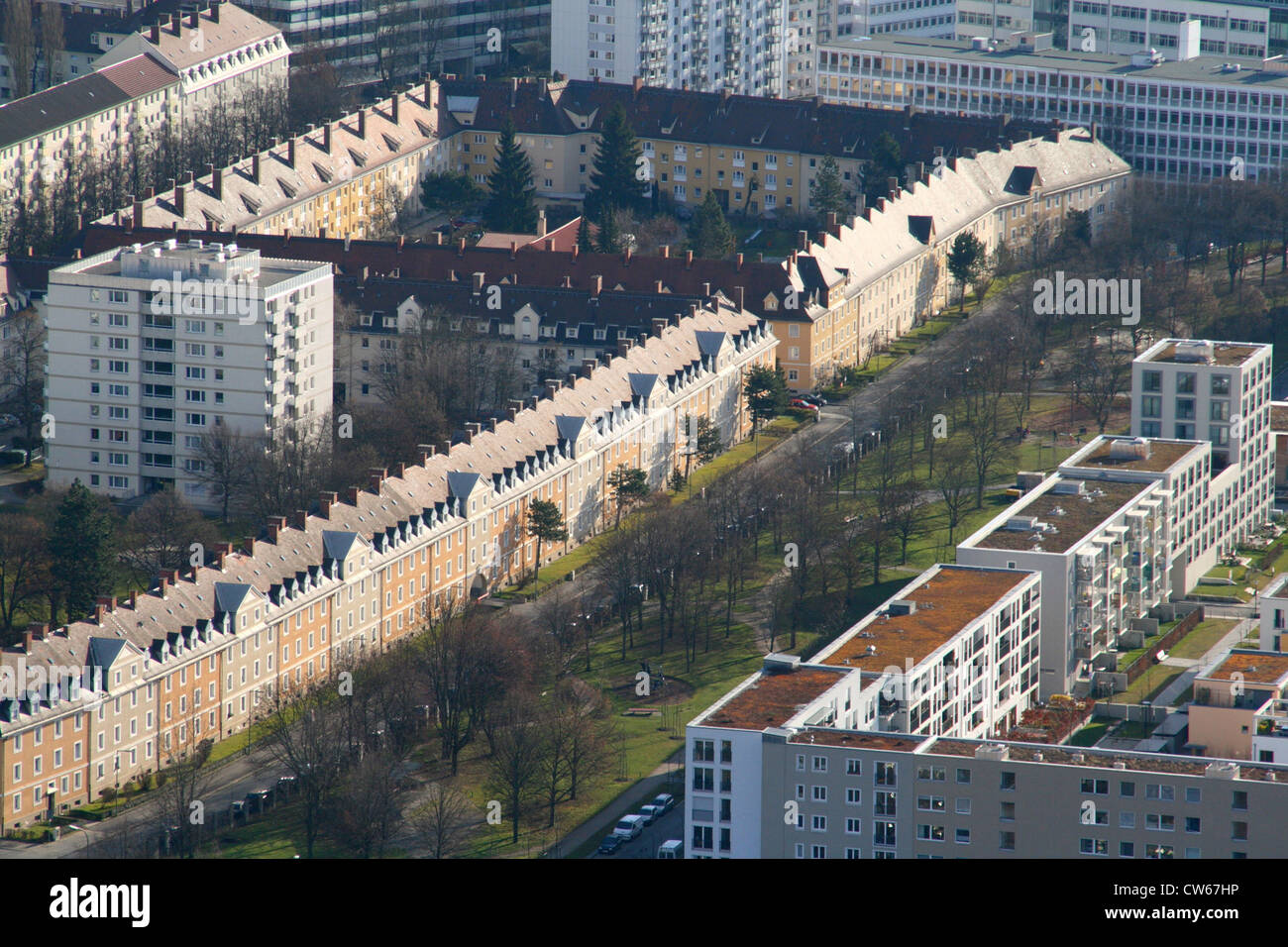 Munich houses hi-res stock photography and images - Alamy