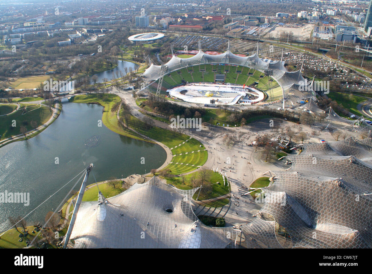 Olympic park stadium aerial hi-res stock photography and images - Alamy