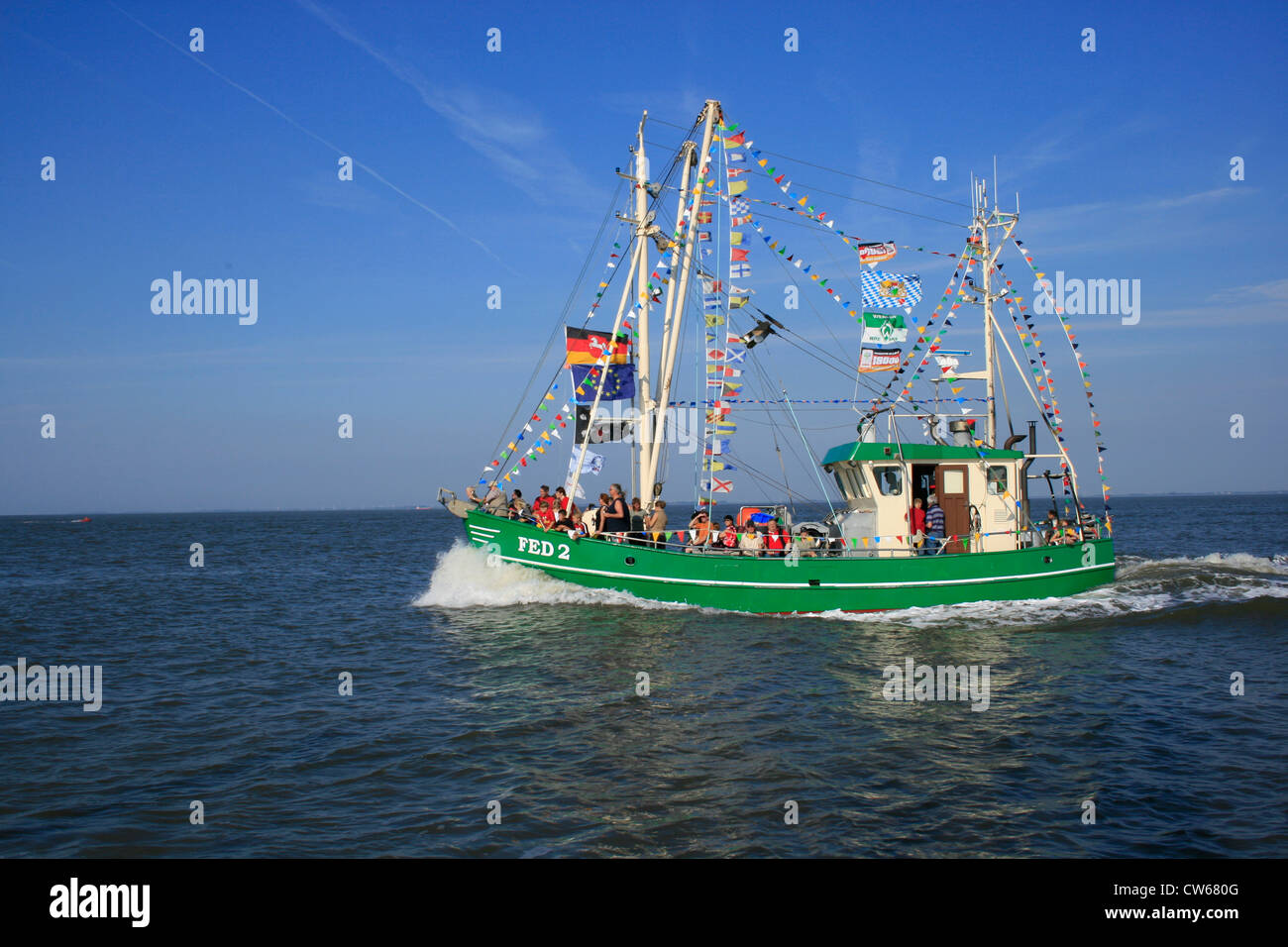 regatta of fishing cutters in Fedderwardersiel-Butjadingen, Germany ...
