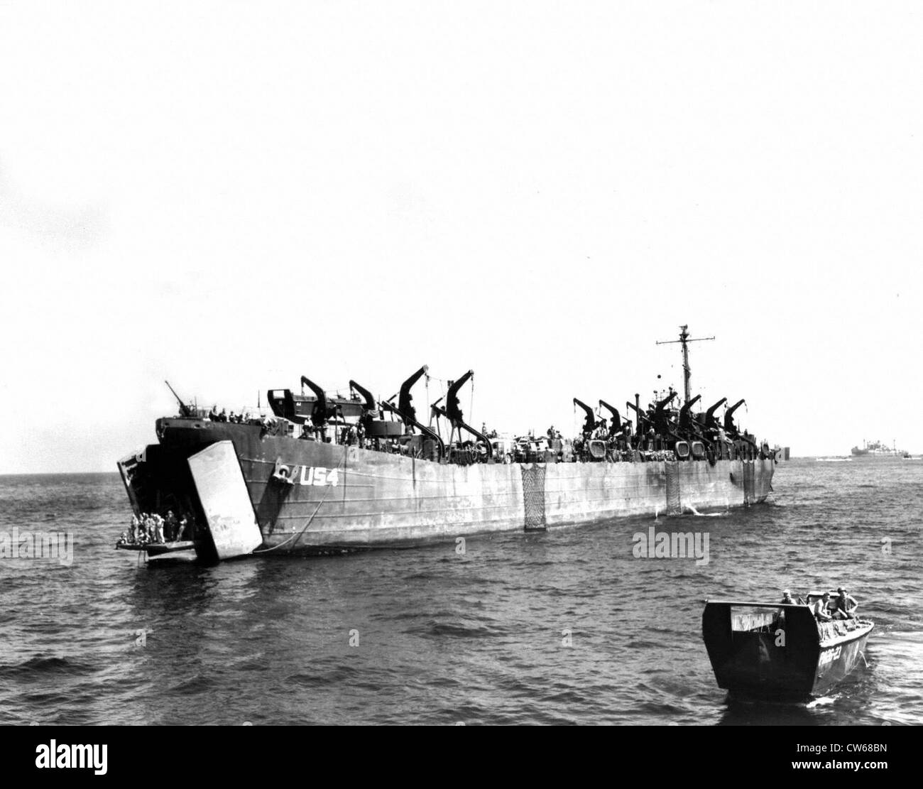 Landing ship tank france Black and White Stock Photos & Images - Alamy