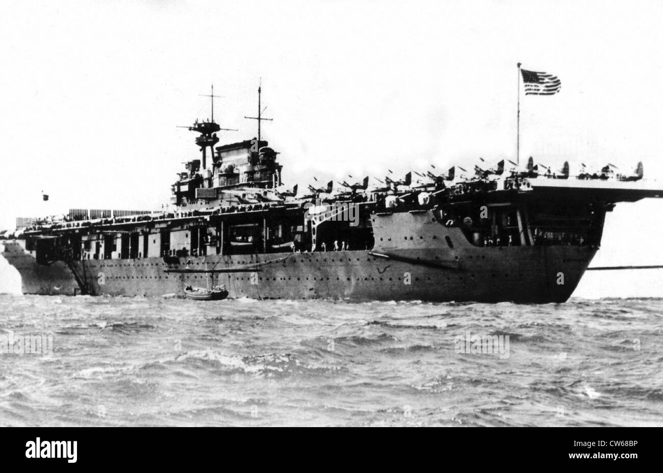 Battle midway carrier Black and White Stock Photos & Images - Alamy