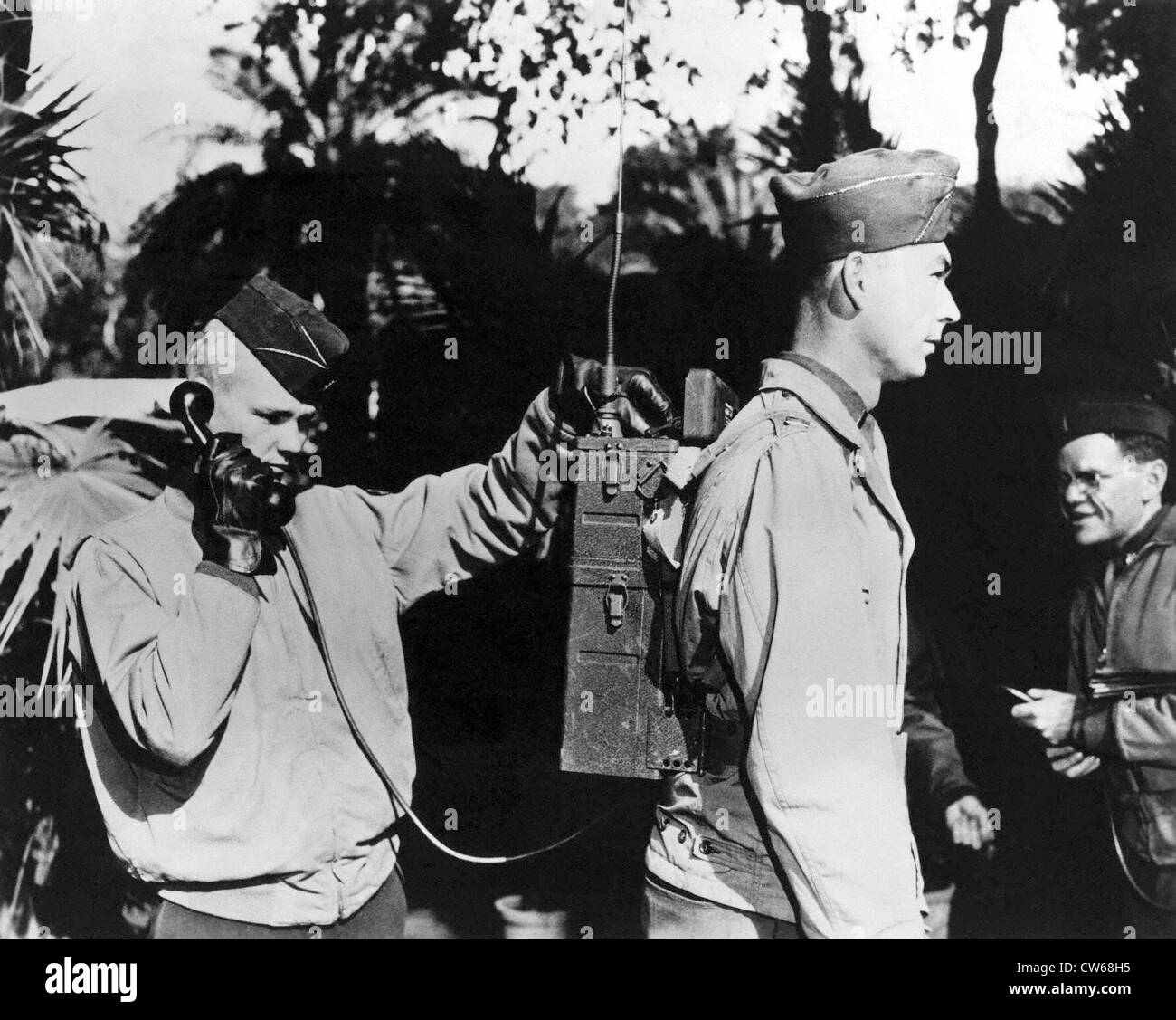 American scr 300 walkie talkie fm Black and White Stock Photos & Images ...