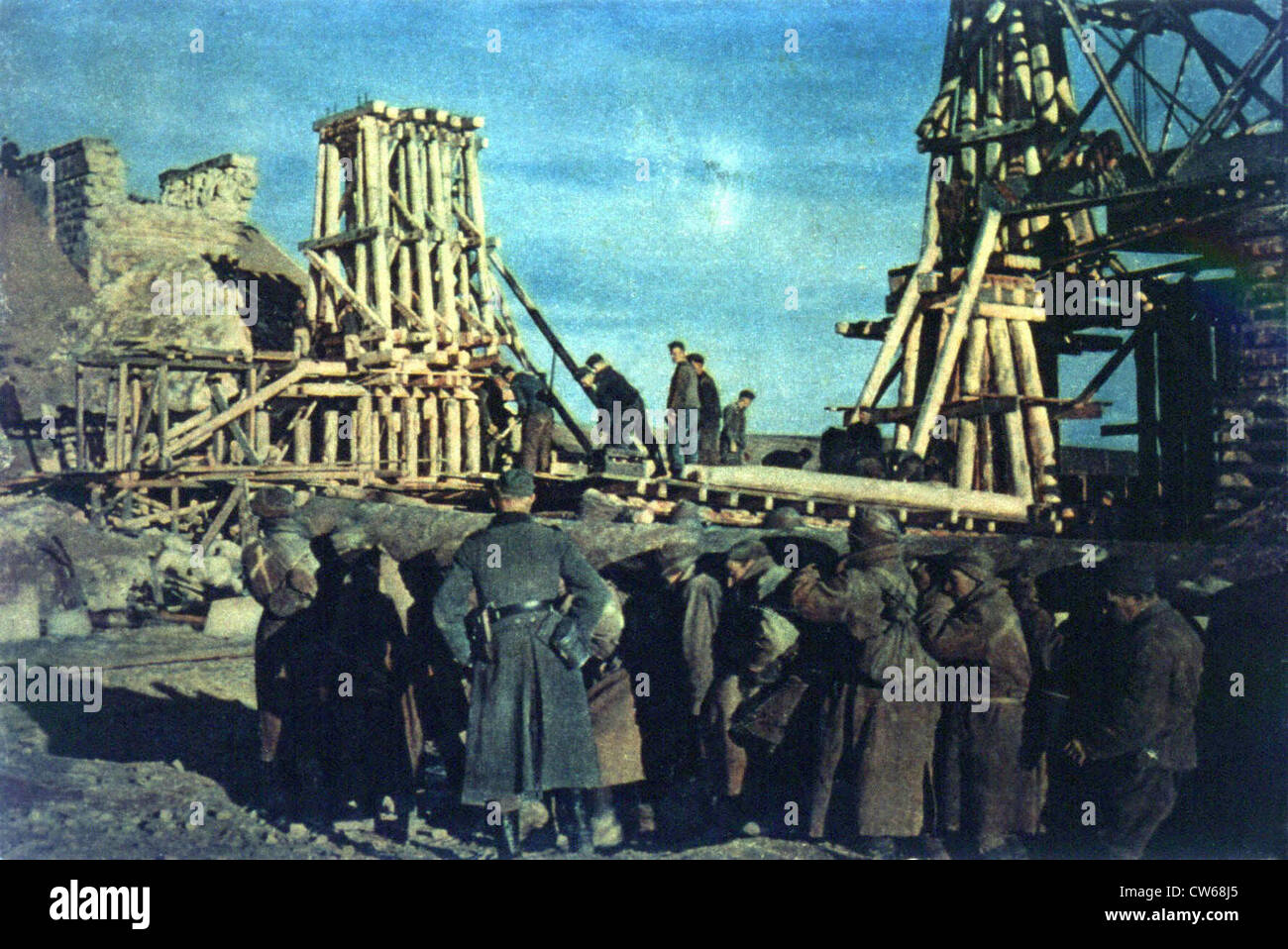 Reconstruction of a bridge in the U.S.S.R., by the German engineering ...