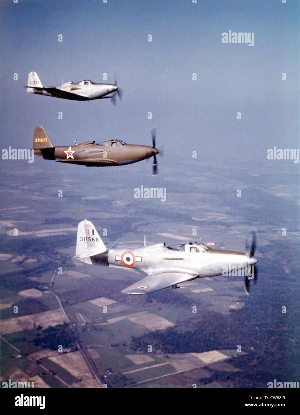 American Bell P-39 Airacobra fighters, World War II Stock Photo - Alamy