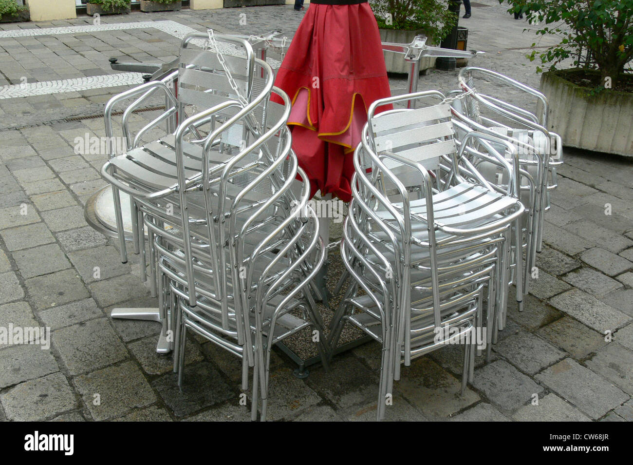 Chained up chairs hi-res stock photography and images - Alamy
