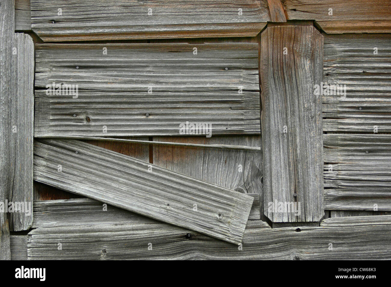 wooden boards of an old shed Stock Photo - Alamy