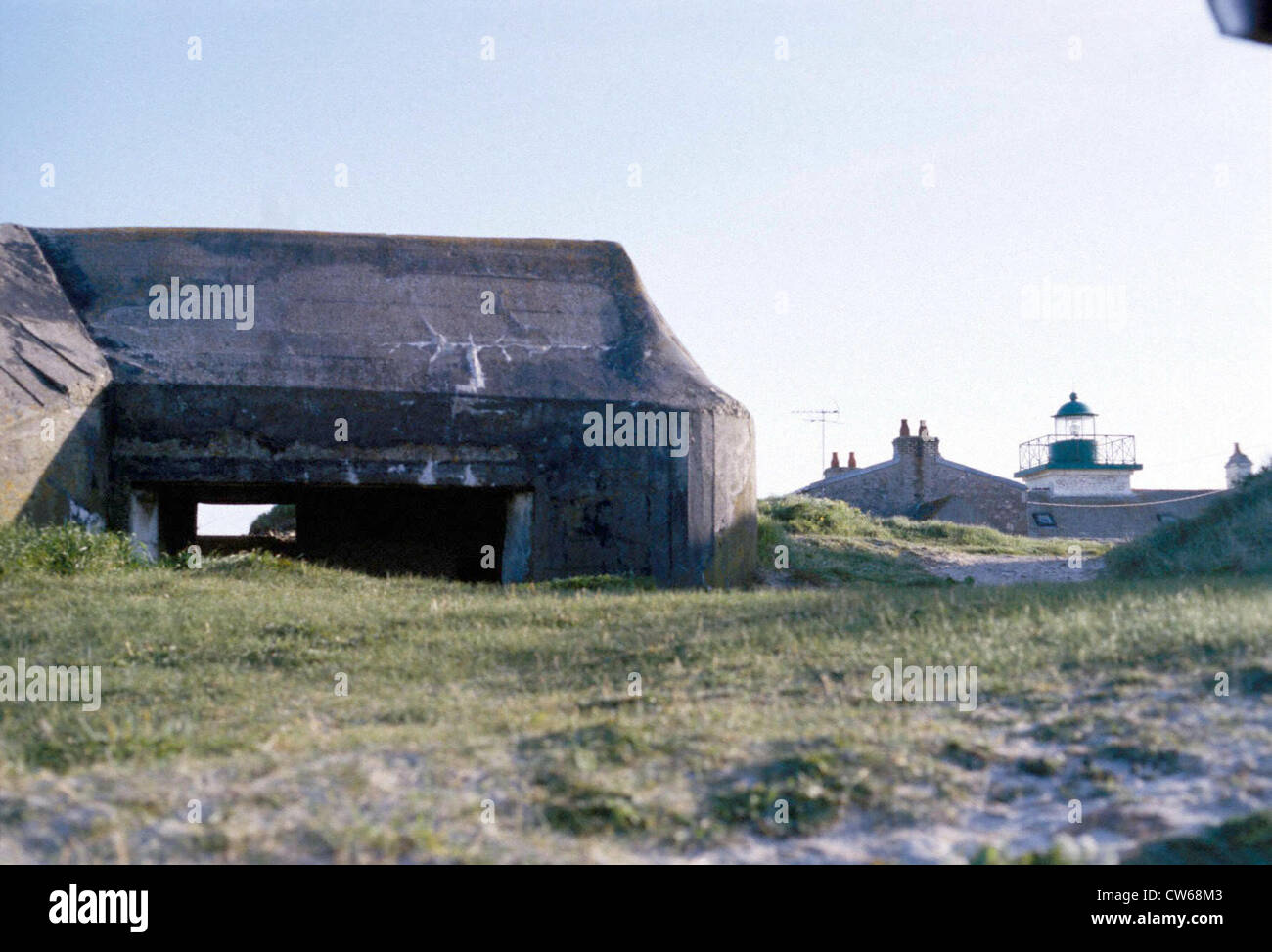 Atlantic Wall, German blockhaus, Normandy, 1943-44 Stock Photo - Alamy