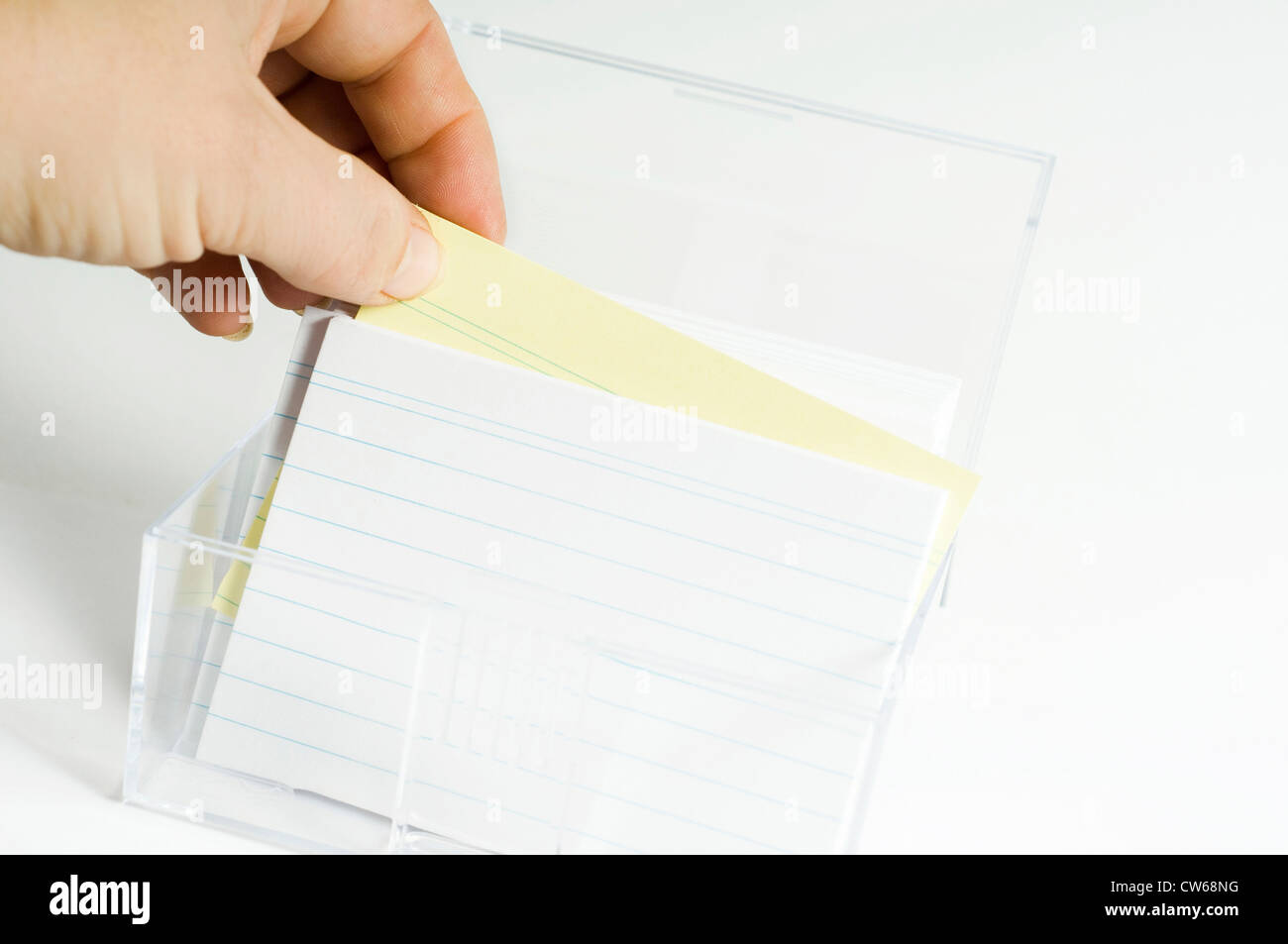 Index card box hi-res stock photography and images - Alamy