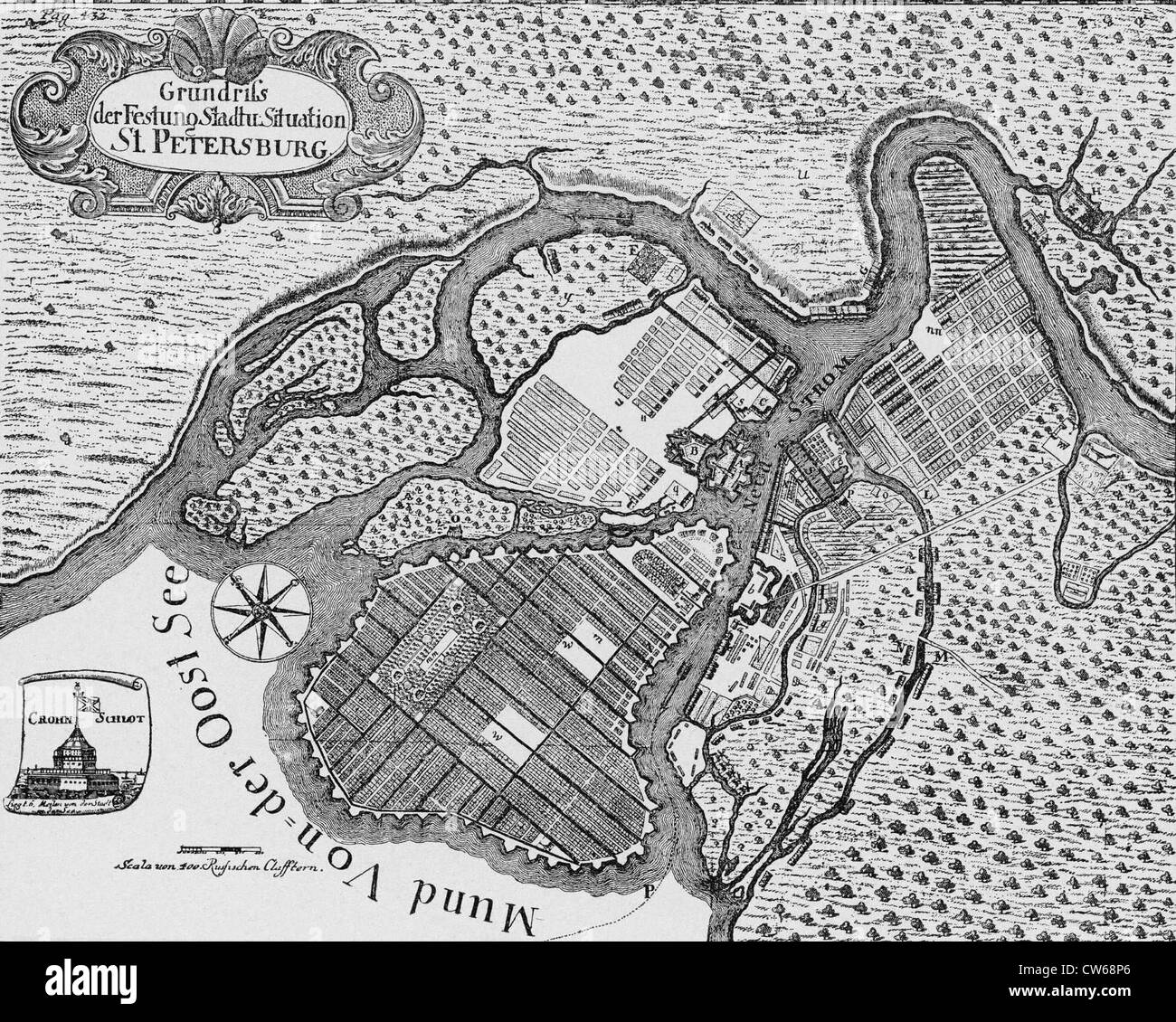 Map of petersburg hi-res stock photography and images - Alamy
