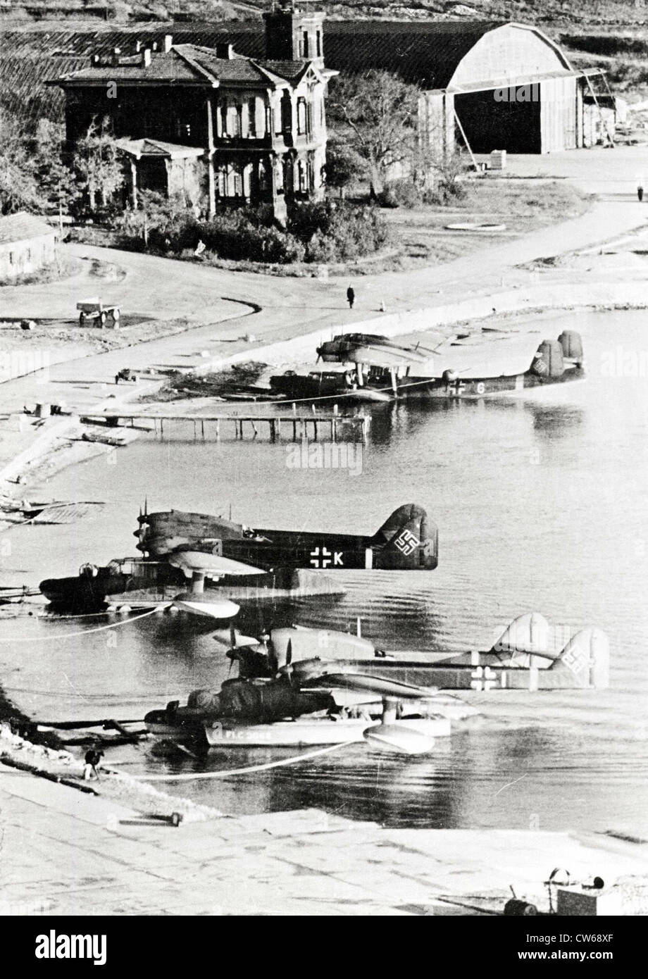 Japanese hydroplane Kawanishi H8K2 Stock Photo - Alamy