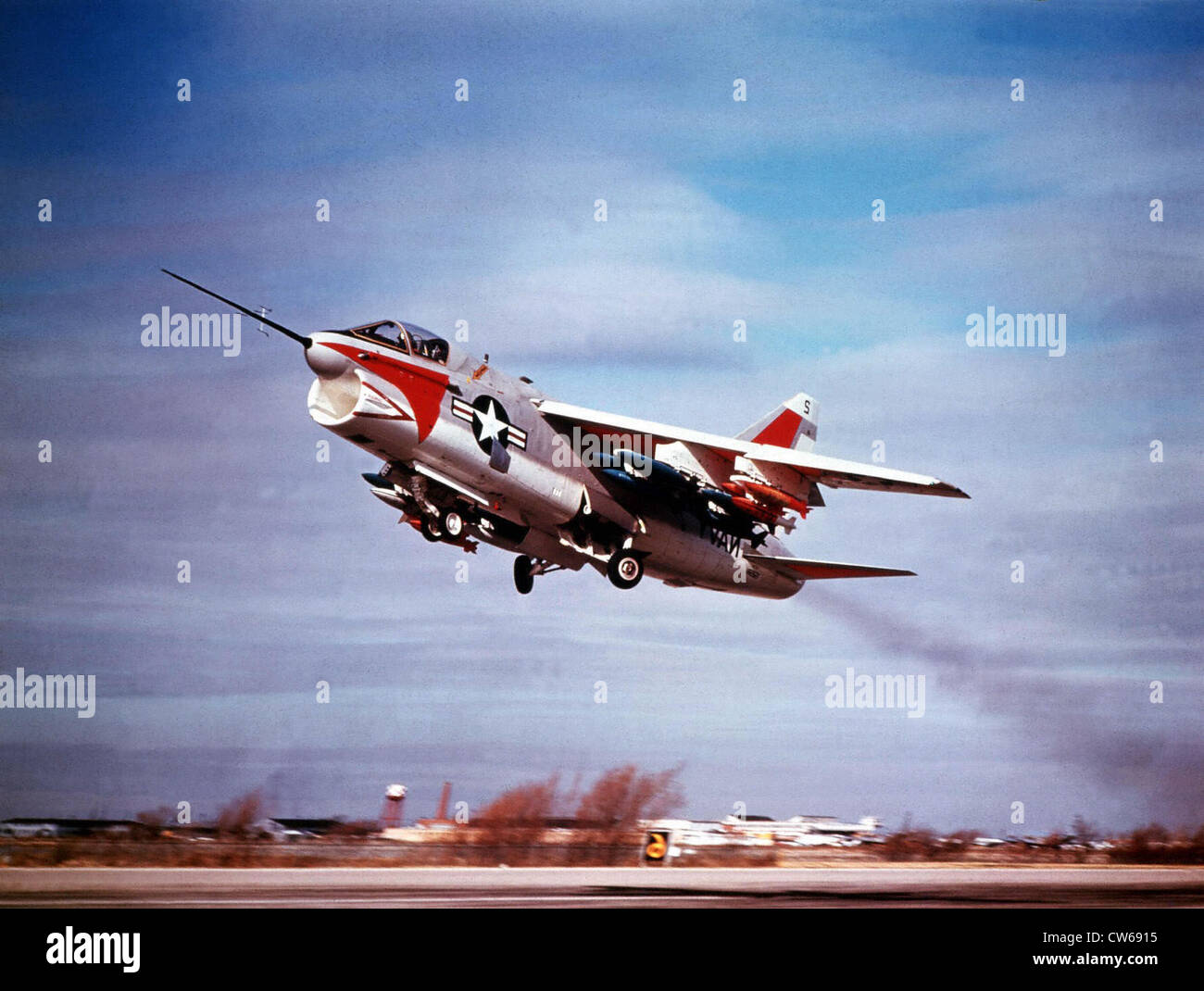American Ling-Temco-Vought Crusader fighter Stock Photo - Alamy