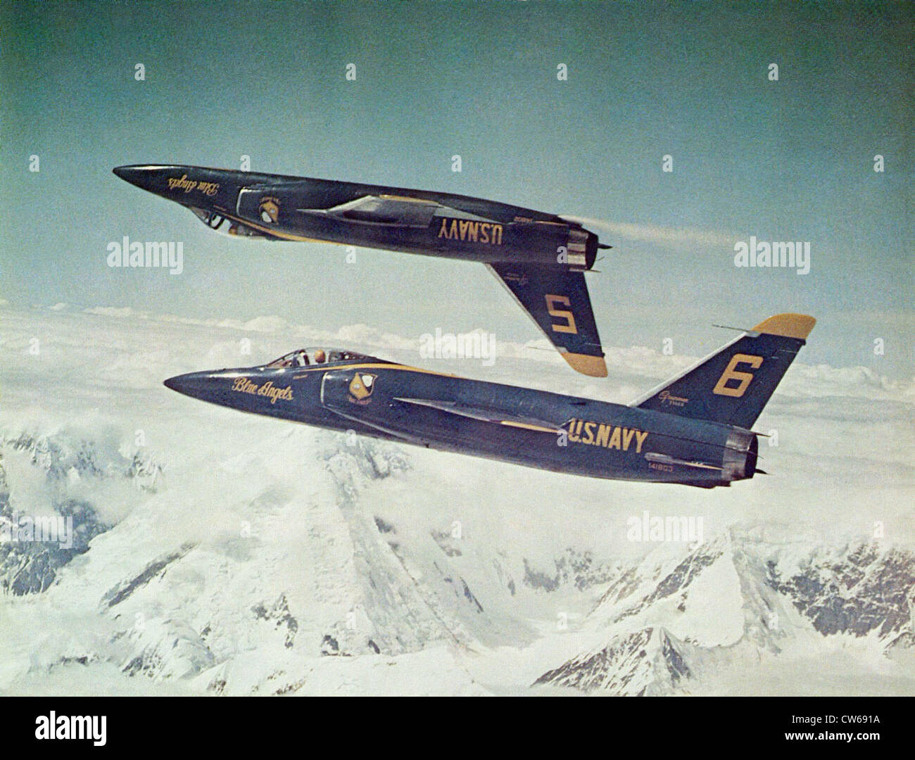American Grumman F-11A Tiger fighters Stock Photo - Alamy