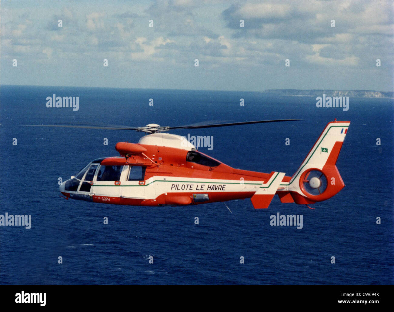 French Aérospatiale SA-360 Dauphin helicopter Stock Photo - Alamy