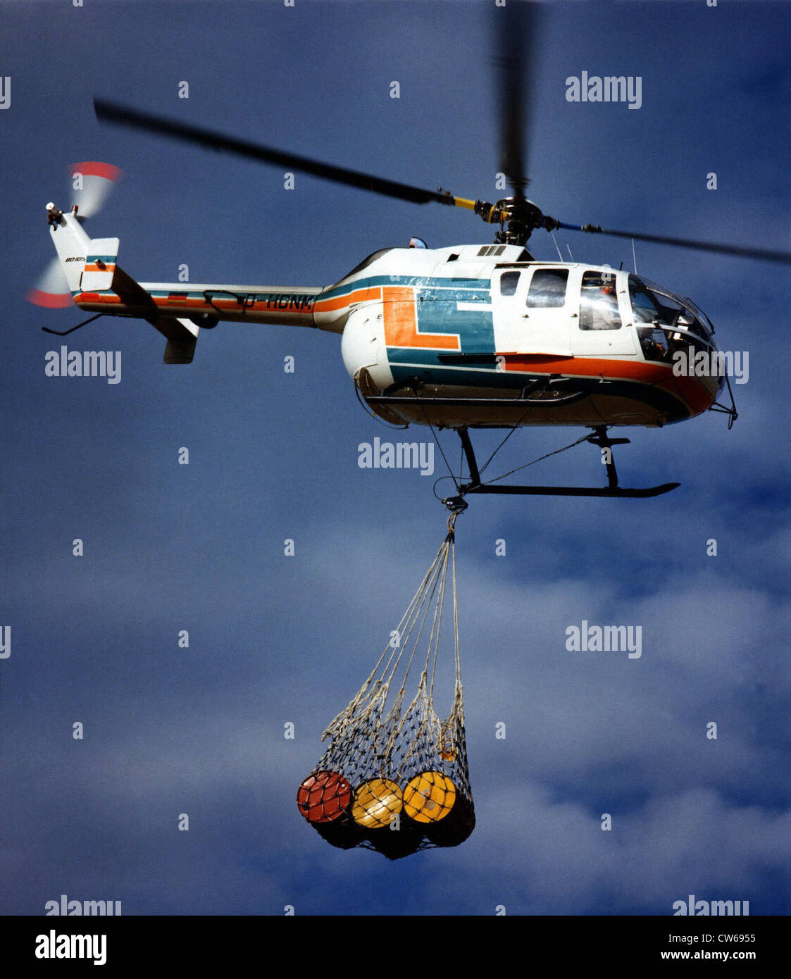 German MBB Bo-105 LS helicopter Stock Photo - Alamy