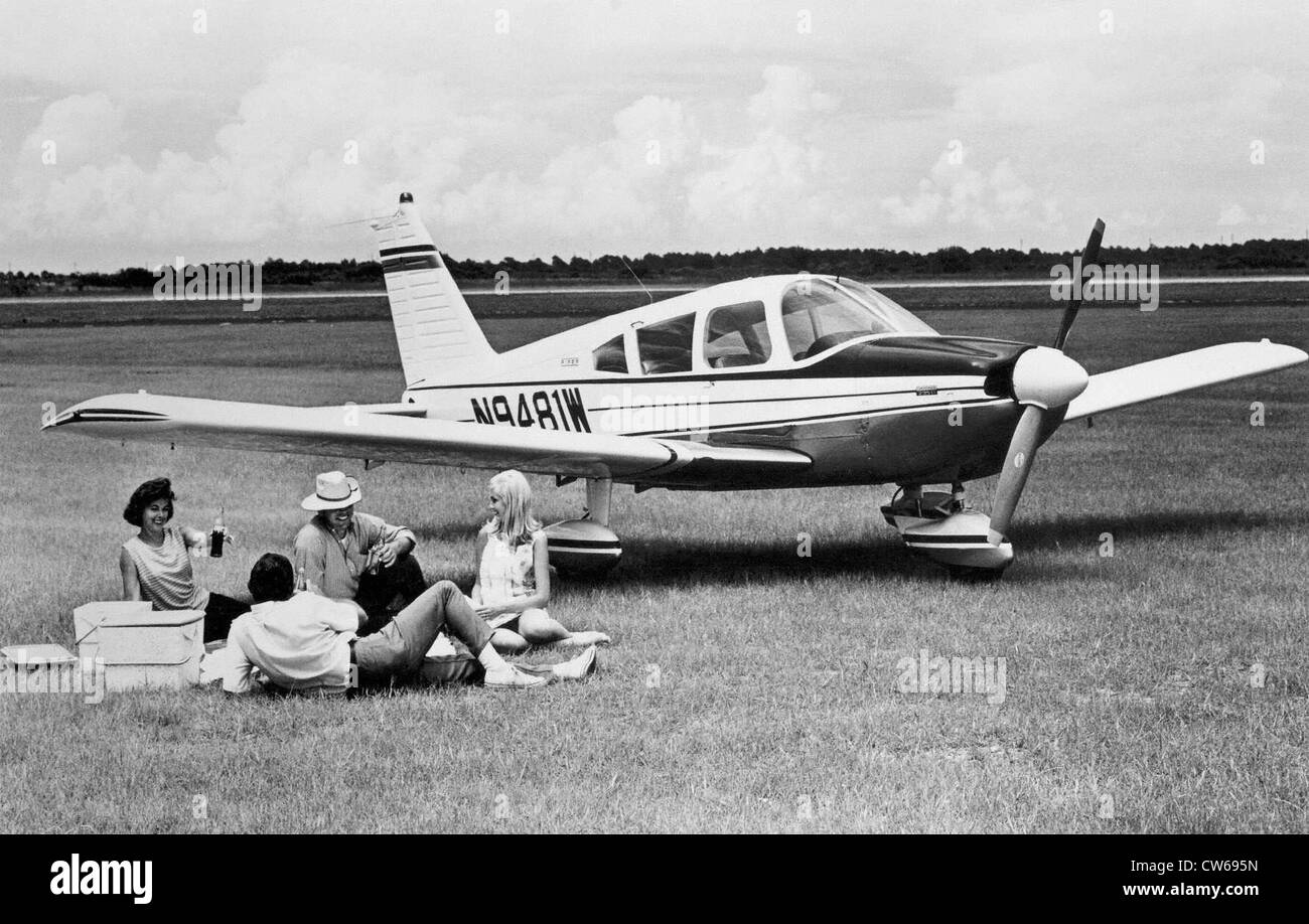 American Piper Cherokee 235D private plane Stock Photo - Alamy