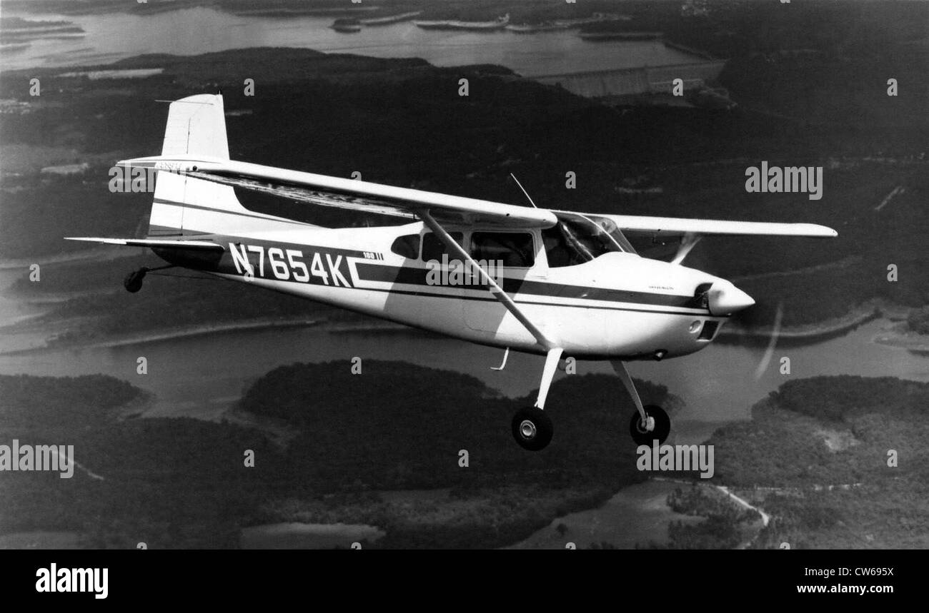 American Cessna 185 Skywagon light private plane Stock Photo - Alamy