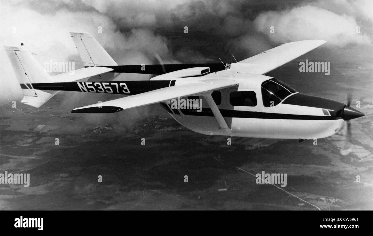 American Cessna Skymaster private plane Stock Photo - Alamy