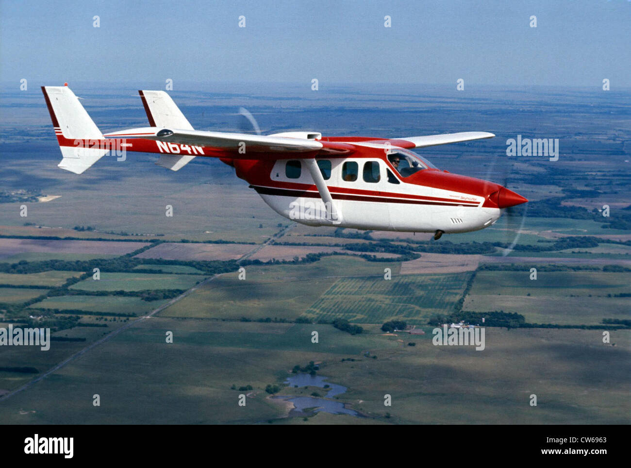 American Cessna Skymaster private plane Stock Photo - Alamy