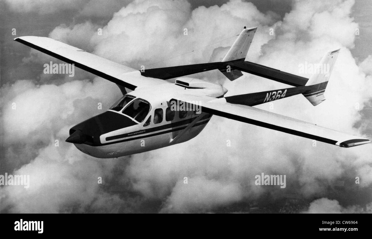 American Cessna Pressurized Skymaster private plane Stock Photo - Alamy