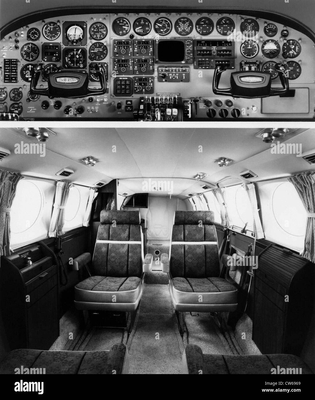 American Cessna 414 business and commuter plane Stock Photo - Alamy