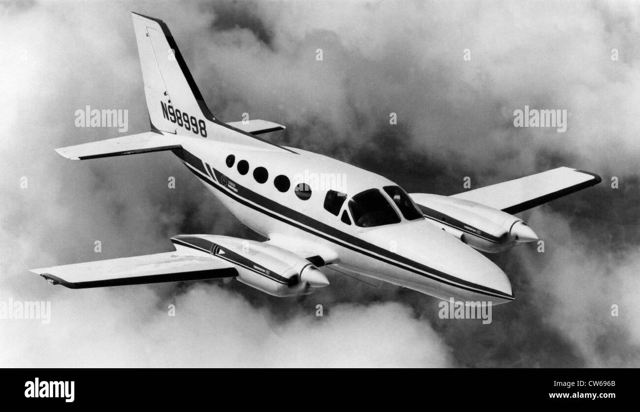 American Cessna 421 Golden Eagle private plane Stock Photo - Alamy