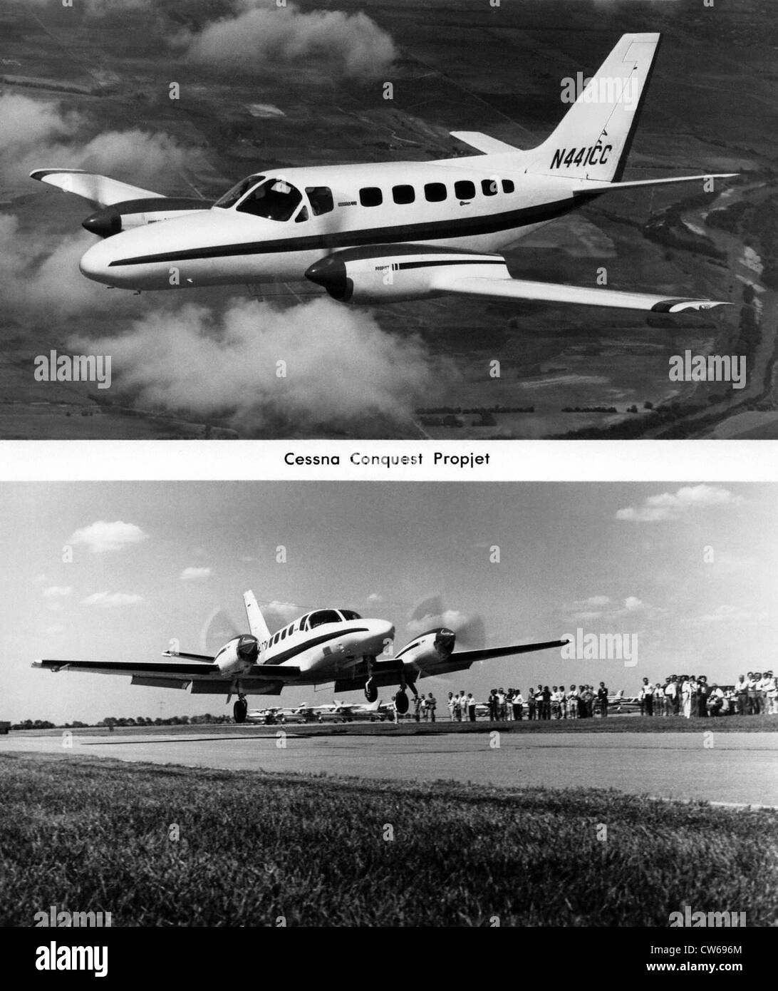 American Cessna Conquest Propjet Stock Photo - Alamy