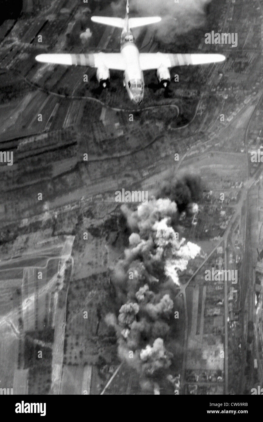 Aerial attack of Merzig (Germany) by B-26 Marauder November 20,1944 ...