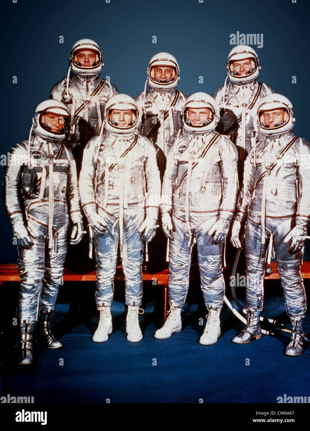 First Astronaut Team (1959-60 Stock Photo - Alamy