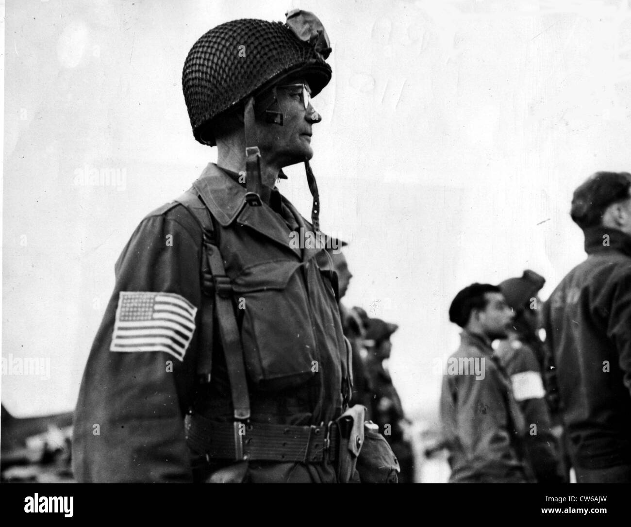U.S Airborne troops land east of the Rhine river in Germany (March 24 ...