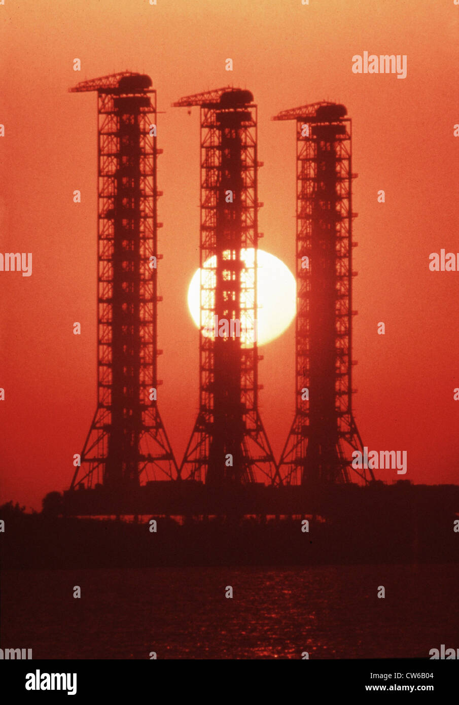 Sun rises on JFK Space Center (Fla) 1963 Stock Photo - Alamy