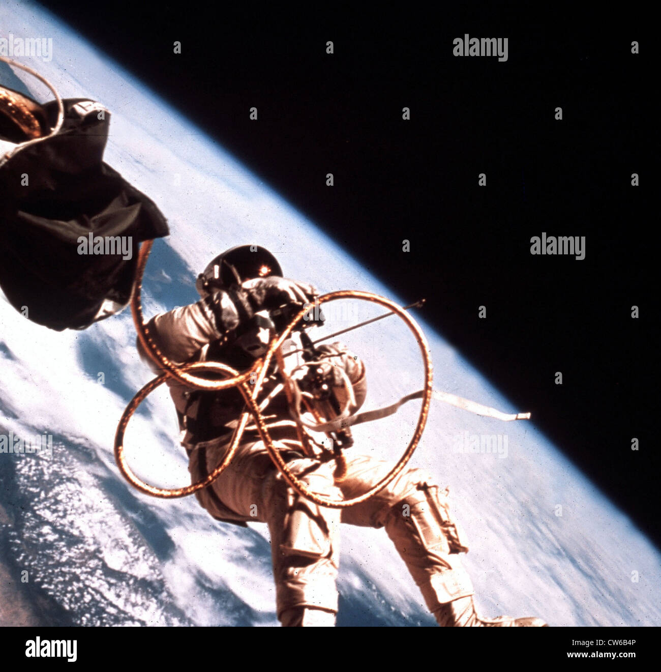 Astronaut Edward H. White II during E.V.A (June 3, 1965 Stock Photo - Alamy