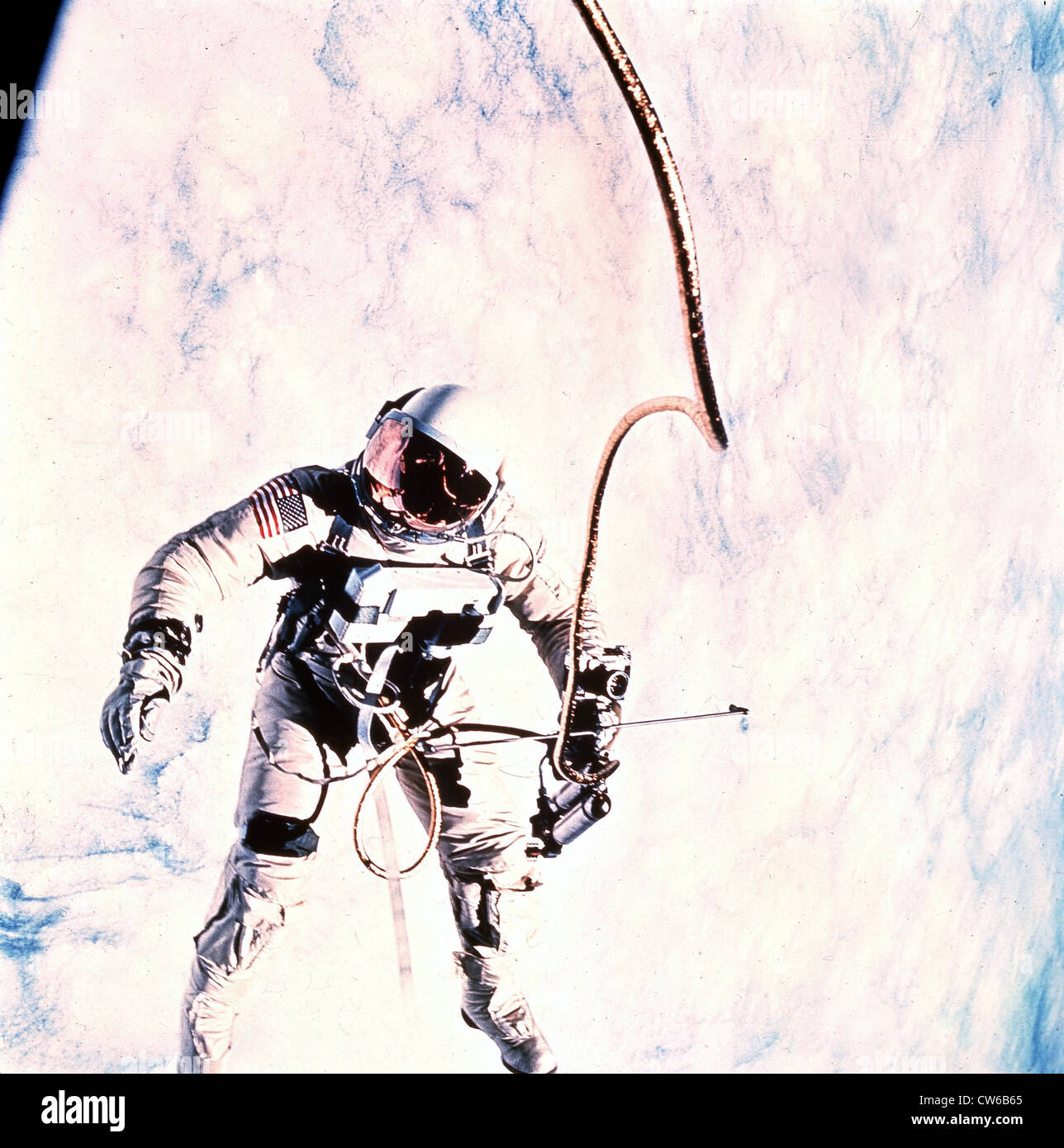 Astronaut Edward H. White II, during E.V.A (Gemini IV) June 3, 1965 ...