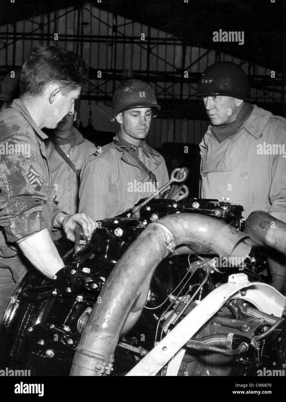 U.S. General Patton in France (October 25, 1944 Stock Photo - Alamy