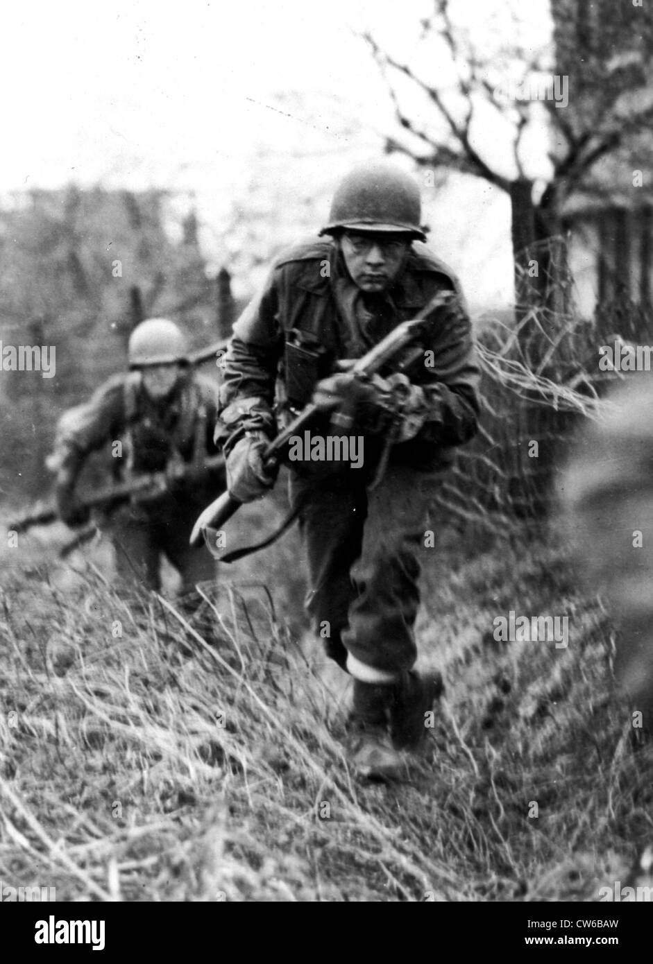 U.S. infantrymen advance in Holland (February 1945 Stock Photo - Alamy