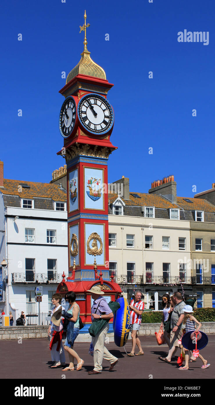 England Dorset Weymouth Weymouth's Jubilee Clock Jeanetta Baker Stock ...