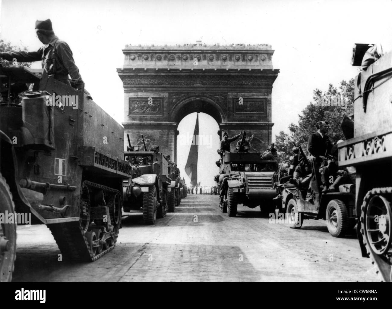 Paris celebrates Liberation (August 25,1944 Stock Photo - Alamy