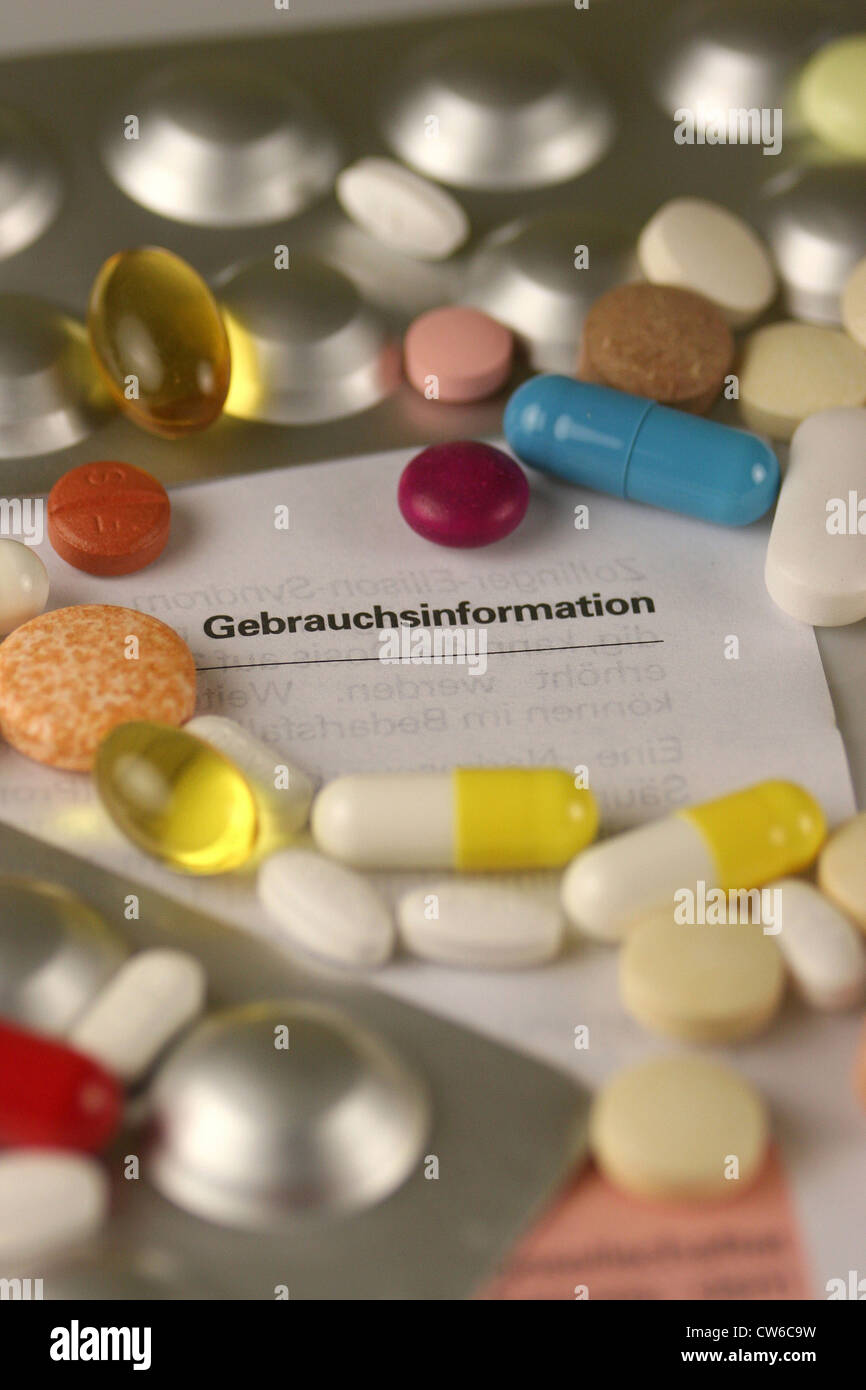 Drug package insert hi-res stock photography and images - Alamy