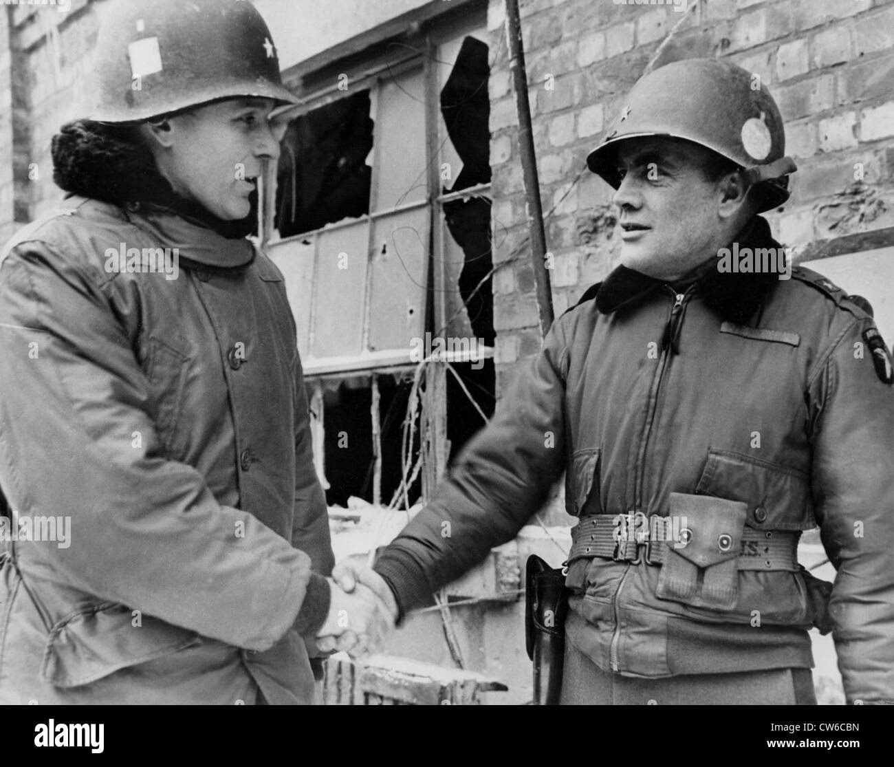 General mcauliffe bastogne Black and White Stock Photos & Images - Alamy