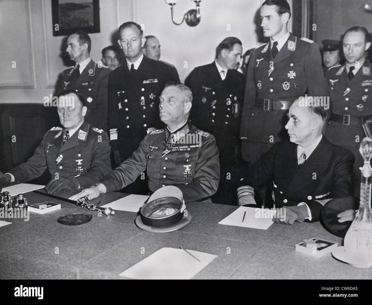 Germans sign final surrender terms in Berlin (Germany) May 9, 1945 ...