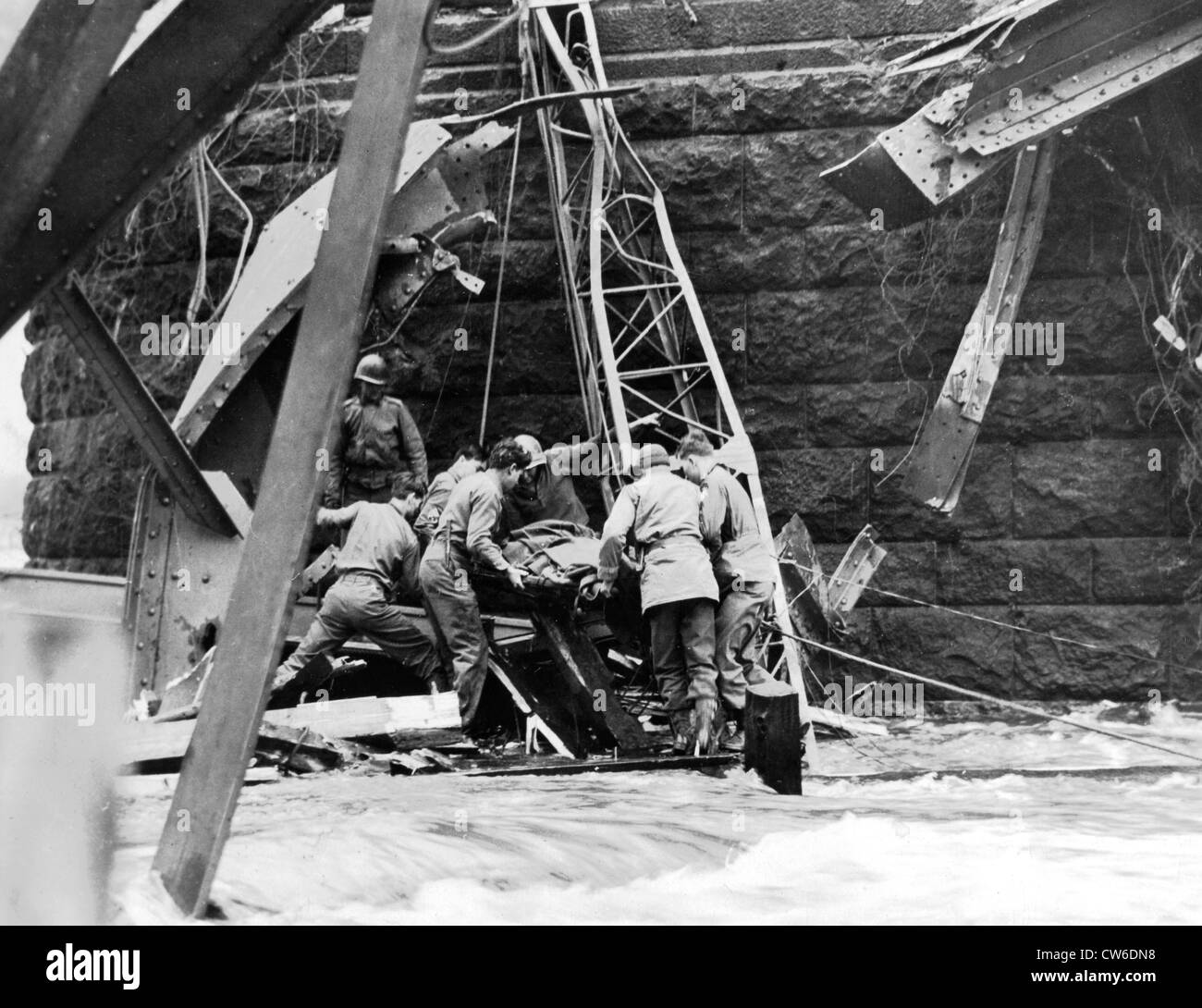 Collapse of Remagen bridge, March 17, 1945 Stock Photo - Alamy