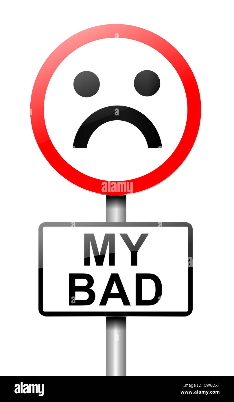 My bad concept Stock Photo - Alamy
