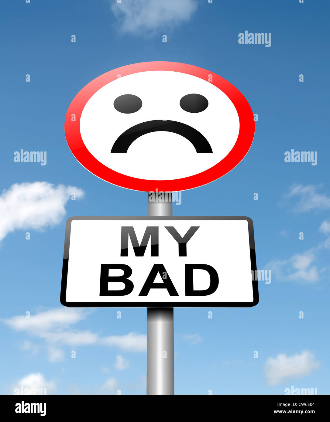 My bad concept Stock Photo - Alamy