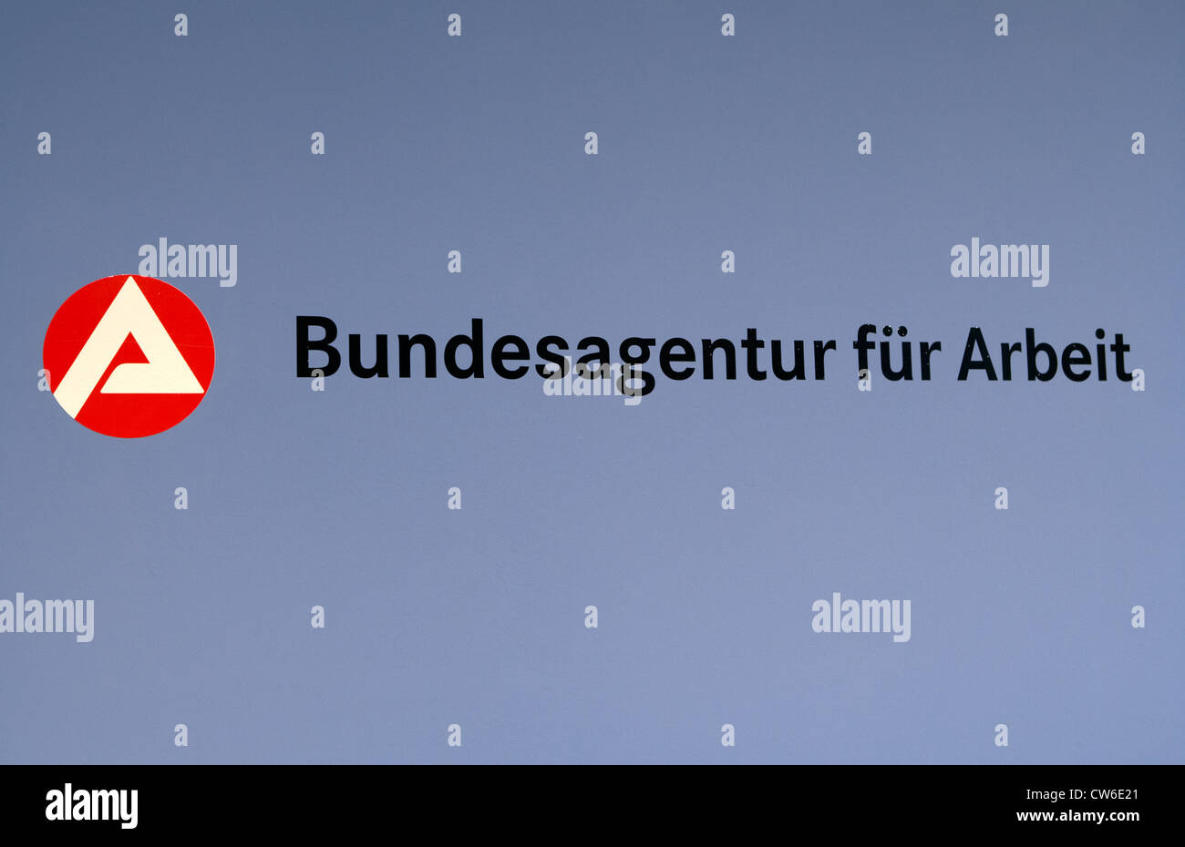 Logo and lettering of the Federal Employment Agency Stock Photo - Alamy