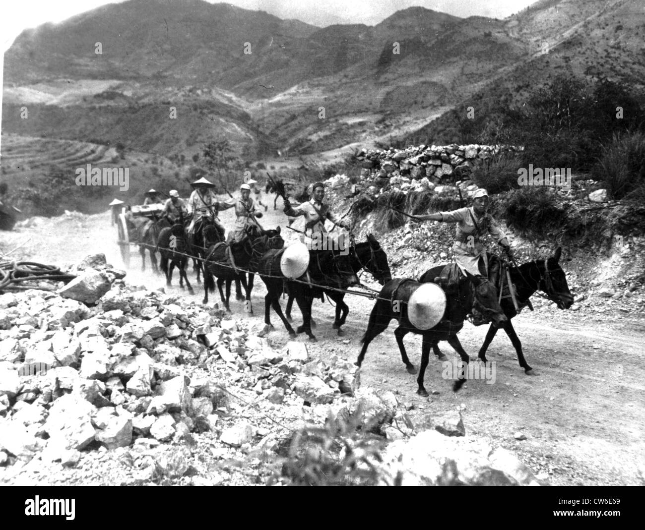 The burma road Black and White Stock Photos & Images - Alamy